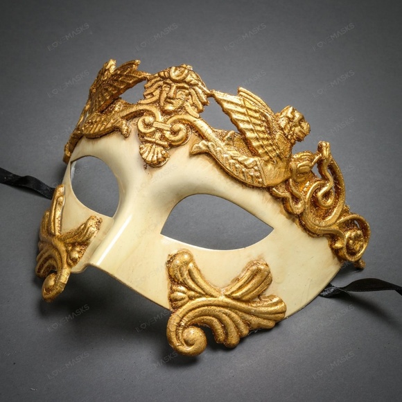 ILOVEMASKS | Accessories | Roman Greek Emperor Warrior Venetian Mask ...
